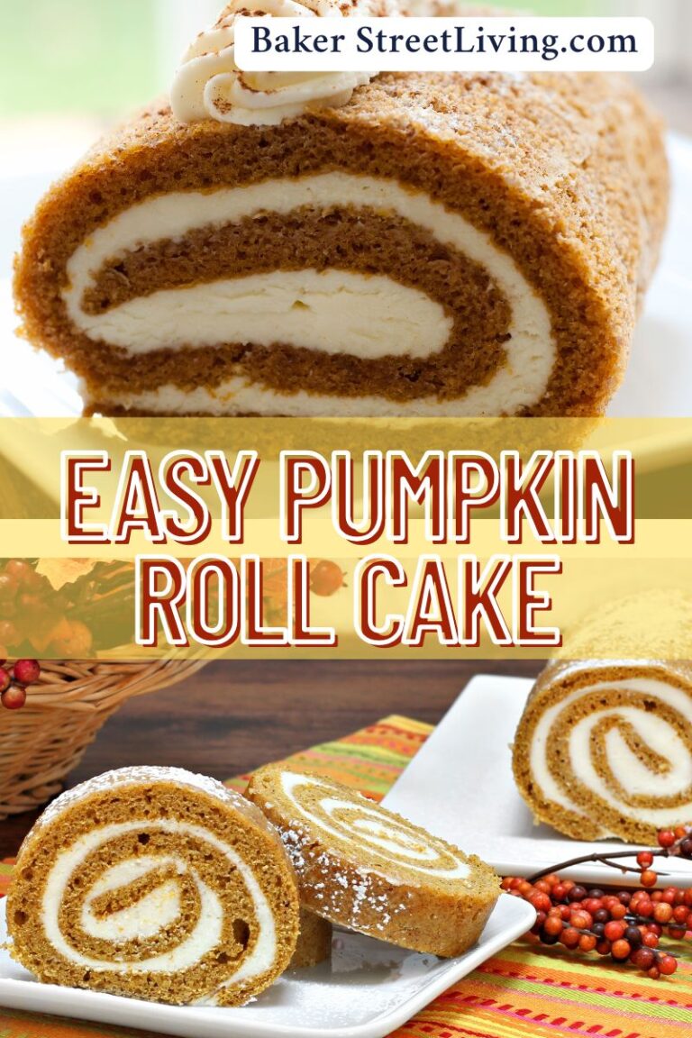 How to make this festive Autumn pumpkin roll. - Baker Street Living