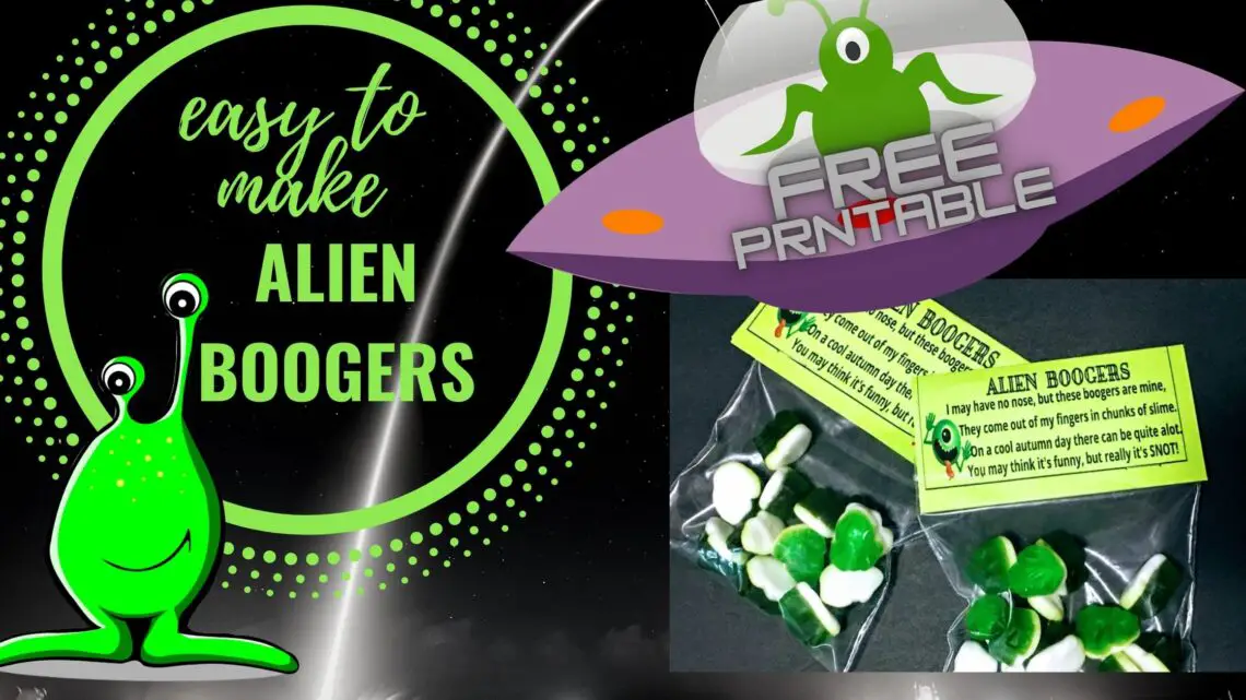 Easy to Make Alien Boogers Halloween treat bags. - Baker Street Living