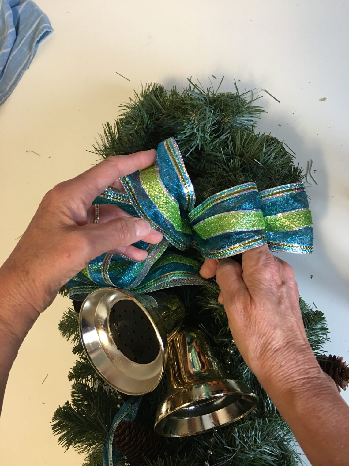 How to make an easy Christmas swag wreath. - Baker Street Living