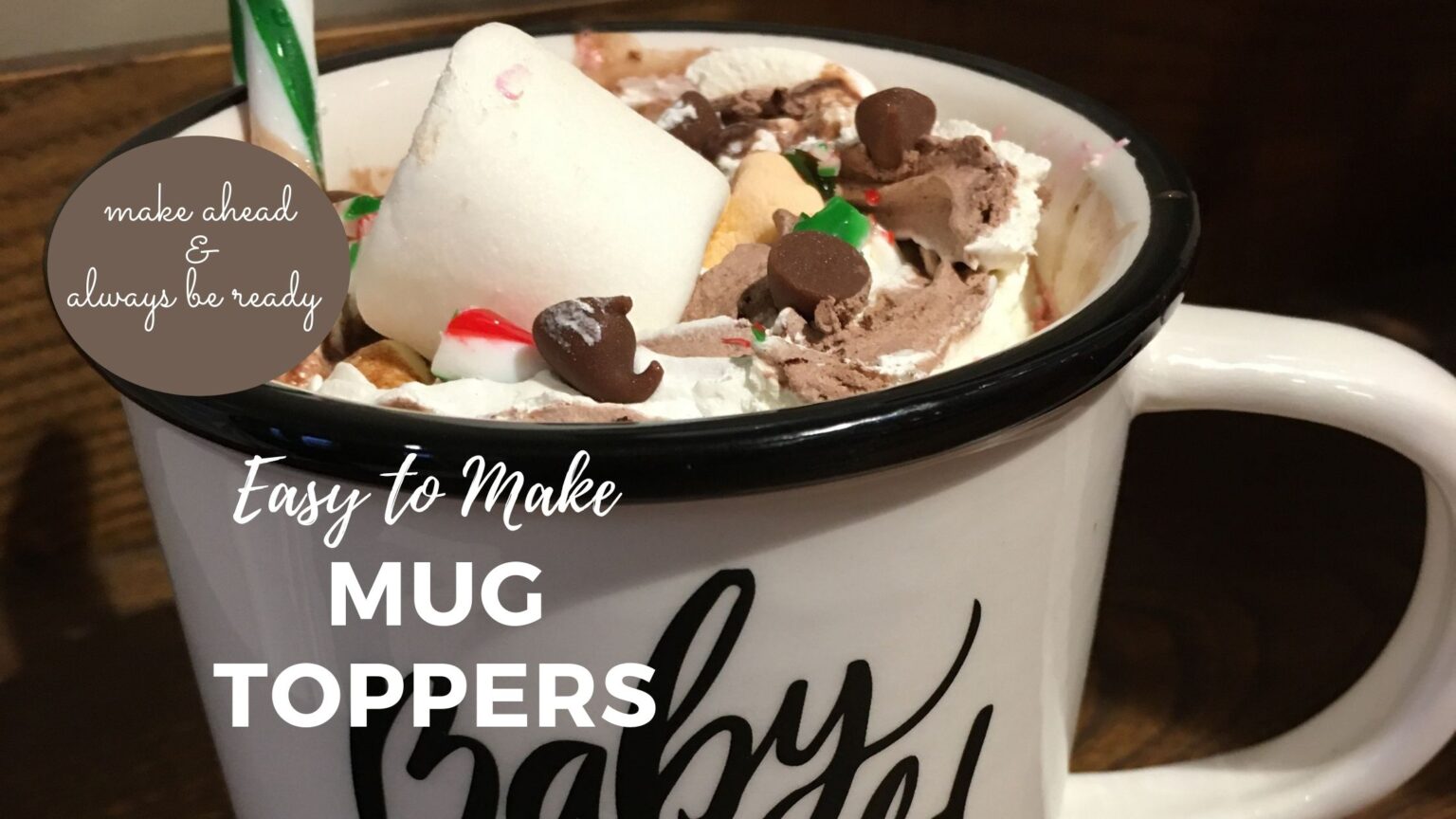 Easy DIY Whipped Cream mug toppers. - Baker Street Living