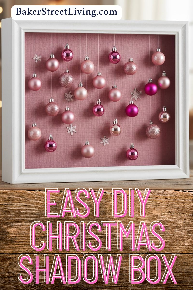 The 5 minute Easy to make Christmas Shadow Box. - Baker Street Living