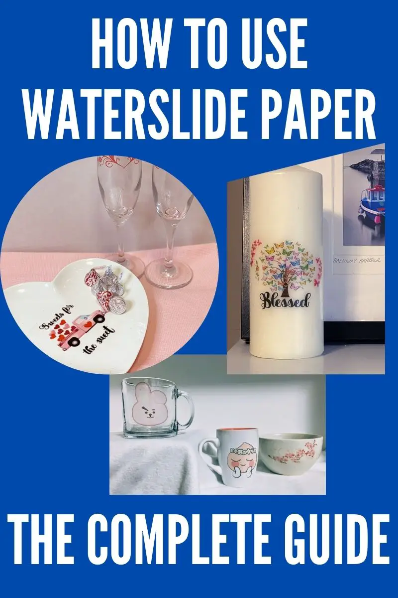 Easy DIY using Waterslide Paper on Candles - Baker Street Living