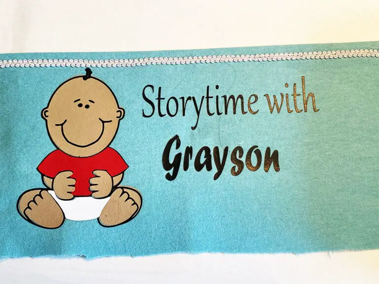 Easy to make DIY personalized Storytime pillow - Baker Street Living