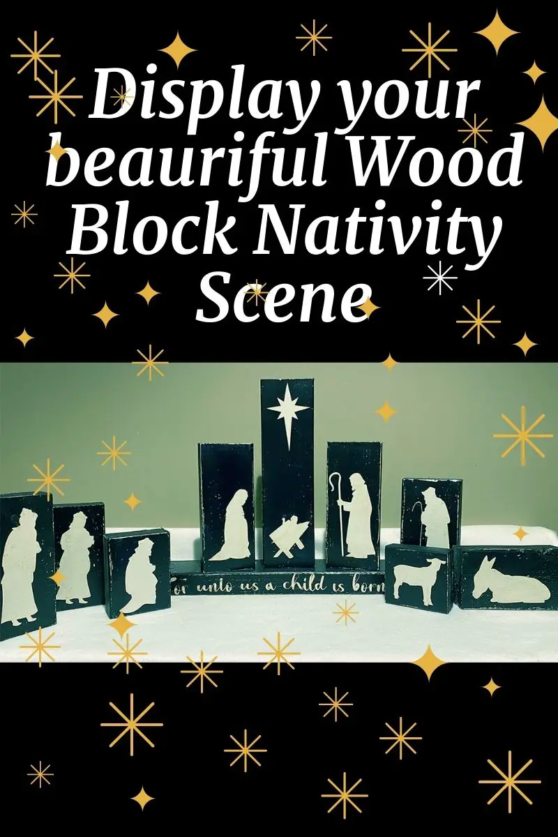 Easy to make DIY Wood Block Nativity Scene - Baker Street Living