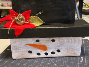 Easy to make DIY Wood Block Snowman. - Baker Street Living