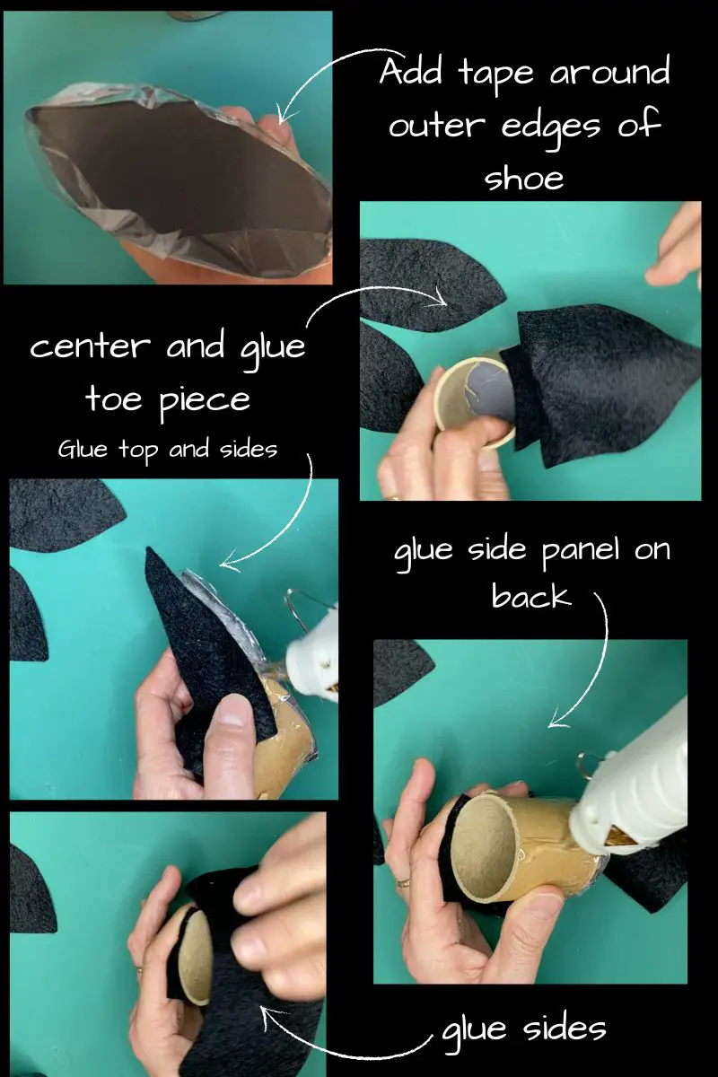 Easy to make Witch Shoe pattern tutorial - Baker Street Living