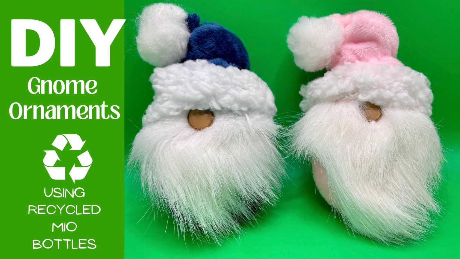 Easy DIY Gnome Ornament (recycling project) - Baker Street Living