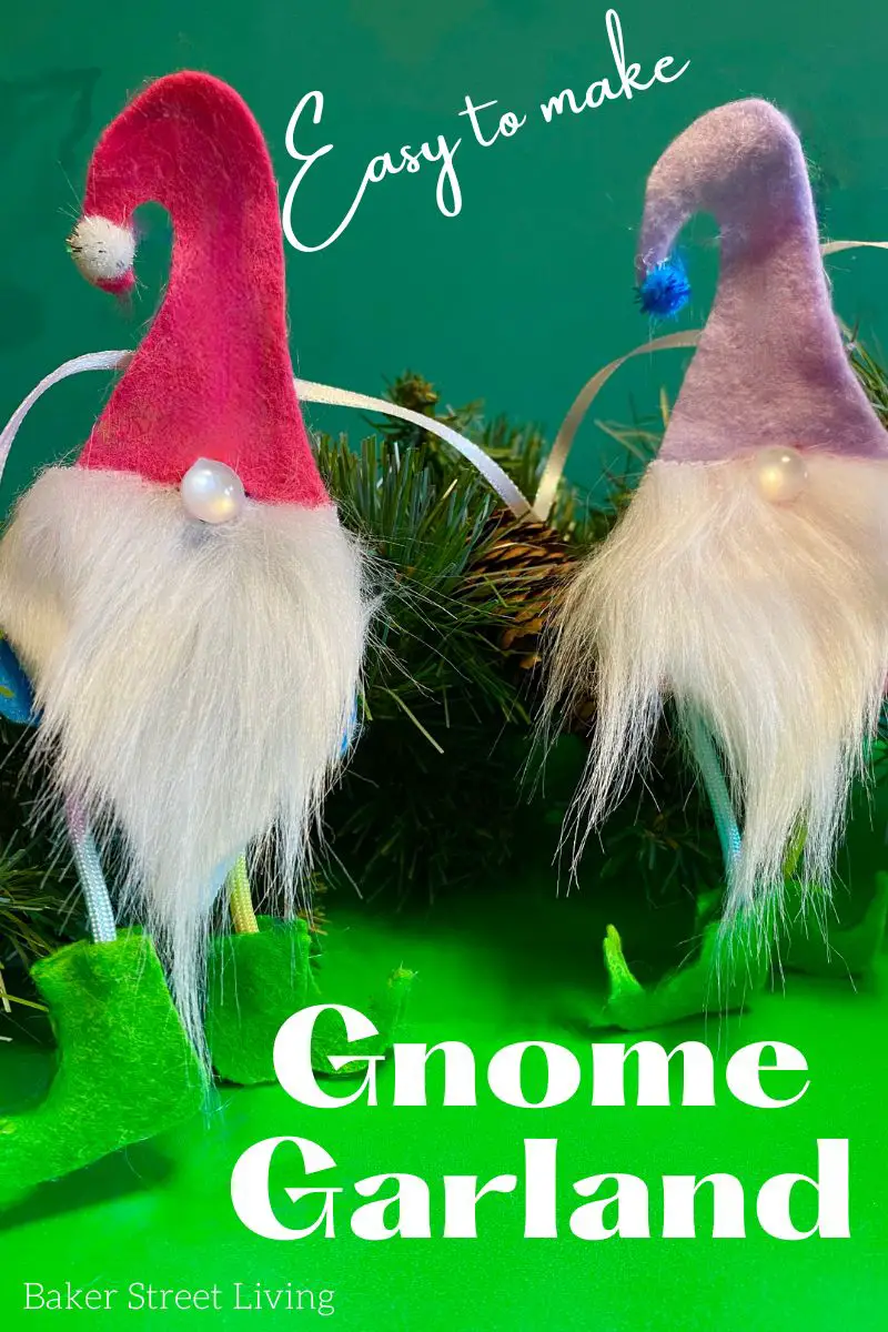 Easy to make DIY Gnome Garland. - Baker Street Living