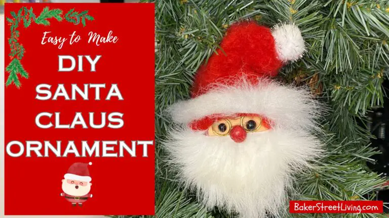 Easy to Make DIY Santa Claus Ornament - Baker Street Living