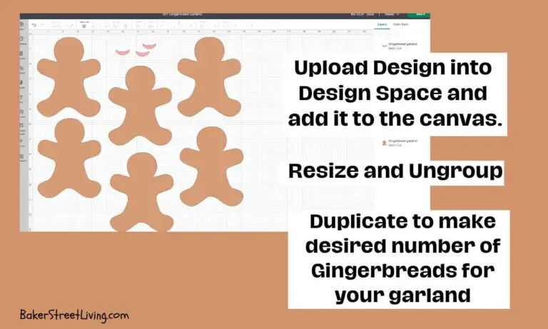 How to make a Felt Gingerbread Garland - Baker Street Living