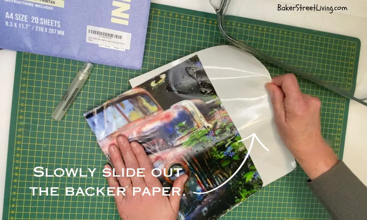 How to Use Waterslide Paper on Canvas. - Baker Street Living