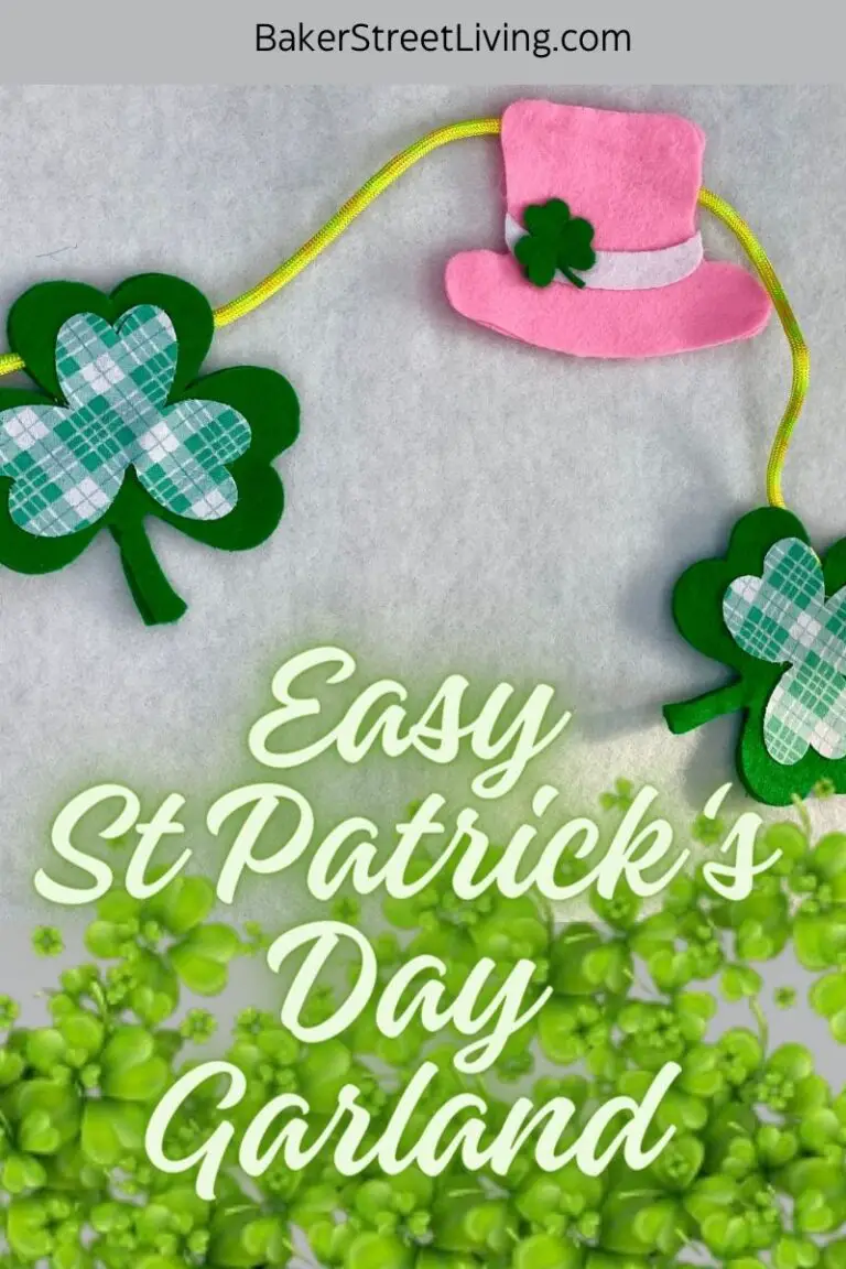 Easy DIY St. Patrick's Day Garland (free pattern) - Baker Street Living
