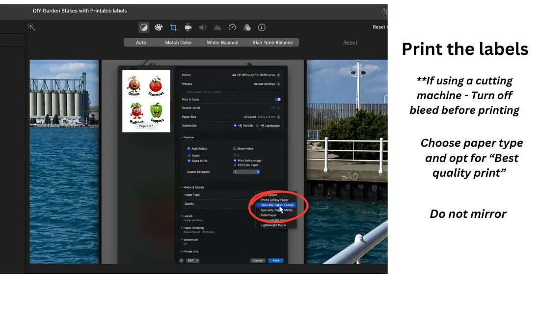 Simple DIY Printed Plant Labels for Garden Markers. - Baker Street Living