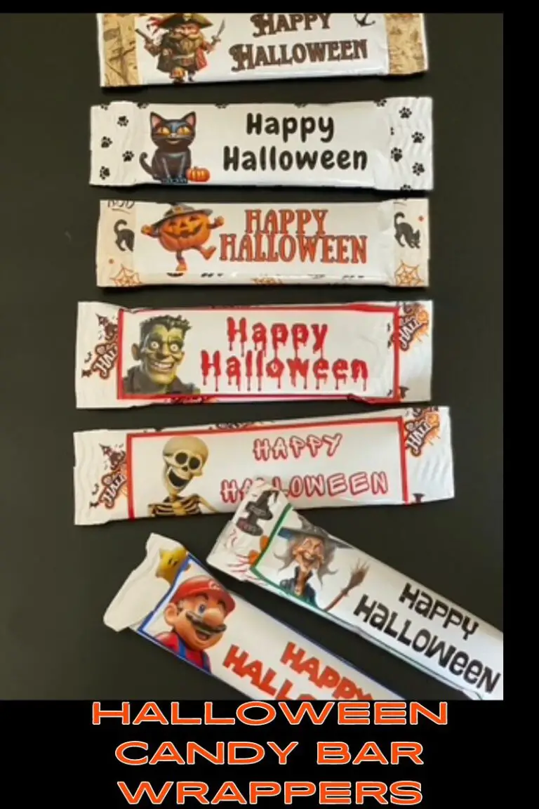 Easy DIY Candy Bar Wrappers for Halloween. - Baker Street Living