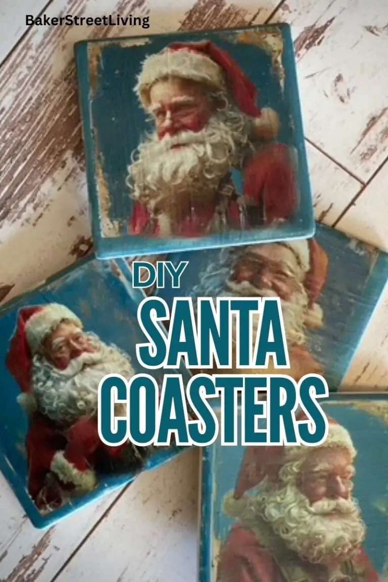 Vintage Look DIY Christmas Coasters (Free Pattern) - Baker Street Living