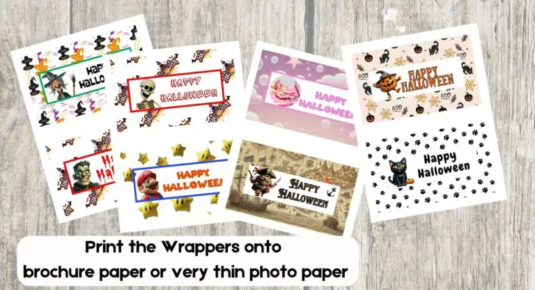 Easy DIY Candy Bar Wrappers for Halloween. - Baker Street Living