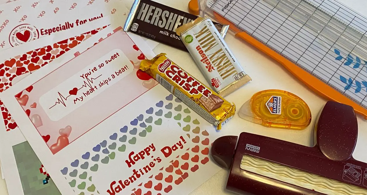 8 Free Printable Valentine's Day Candy Wrappers. - Baker Street Living