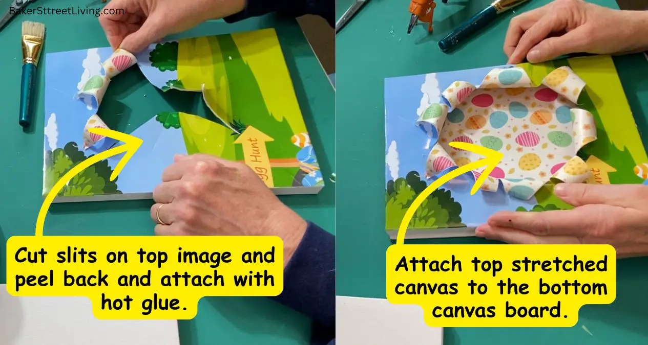 Easy to Make Easter Bunny Busted Canvas. - Baker Street Living