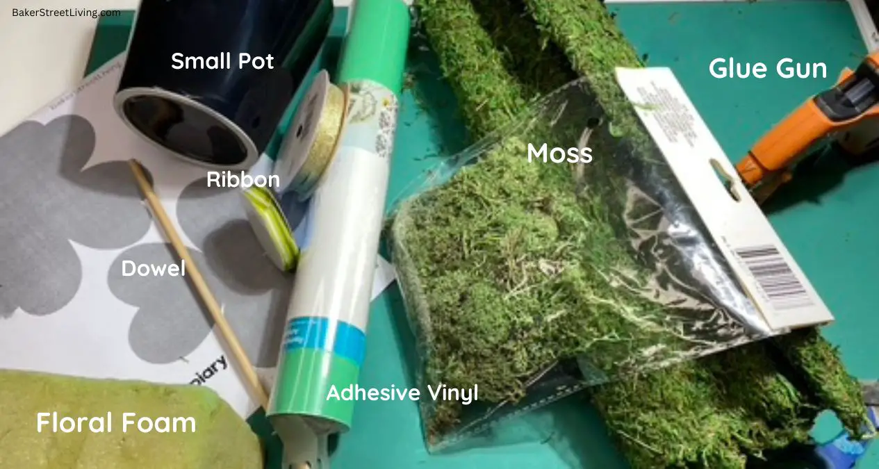 Easy DIY Shamrock Topiary (step by step instructions) - Baker Street Living