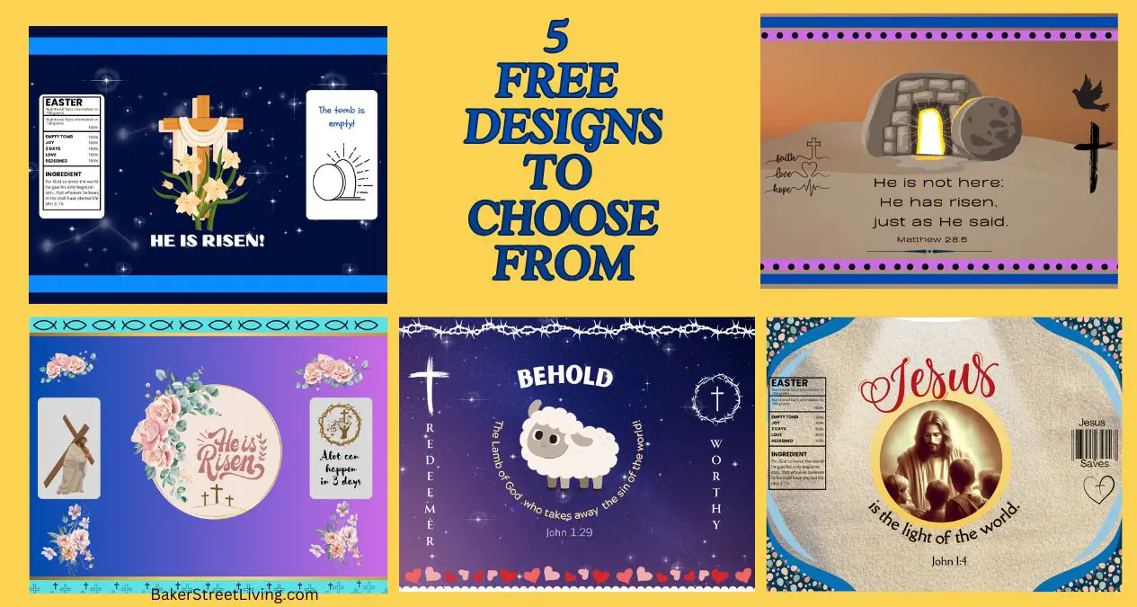 Free Printable Christian Chip Bags for Easter - Baker Street Living