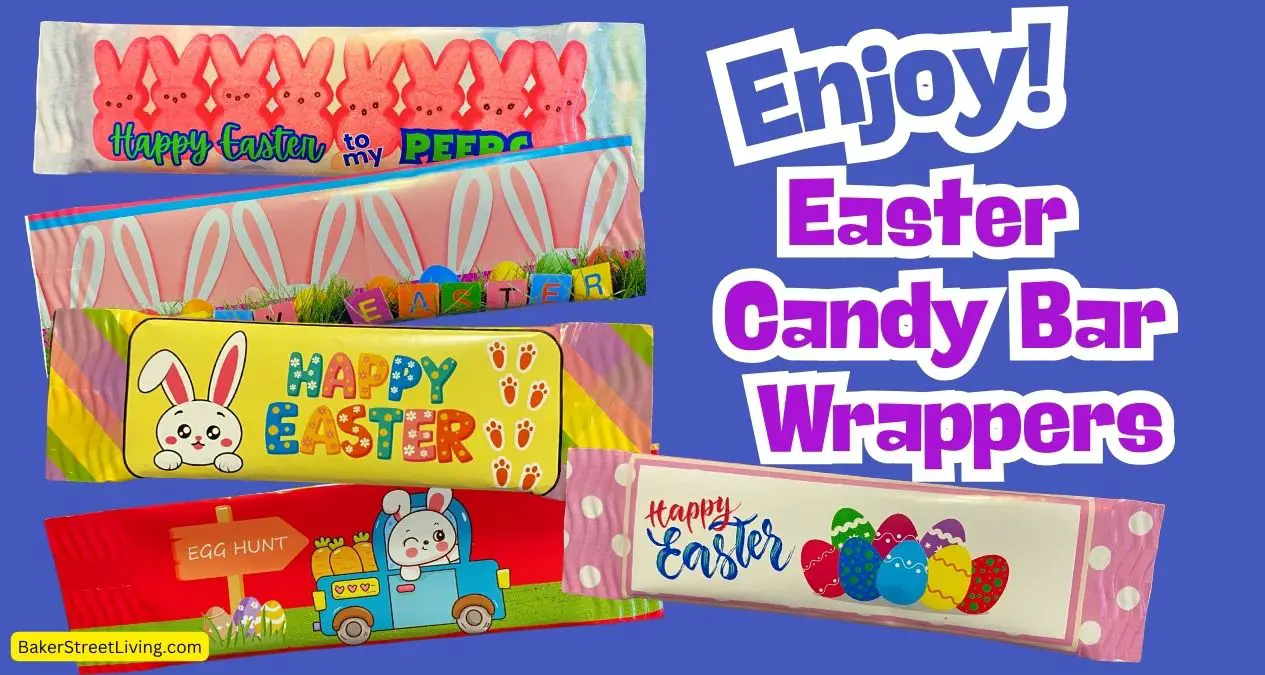 DIY Free Printable Easter Candy Bar Wrappers. - Baker Street Living