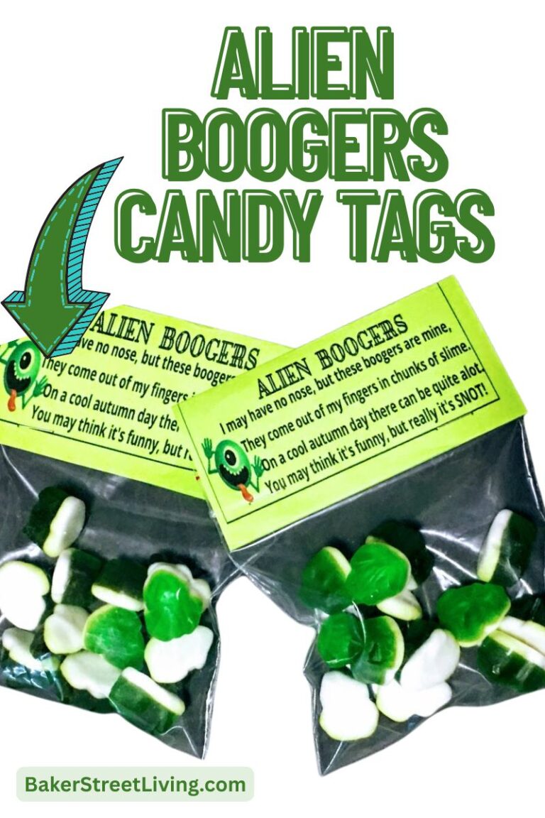Easy to Make Printable Halloween Candy Tags - Baker Street Living