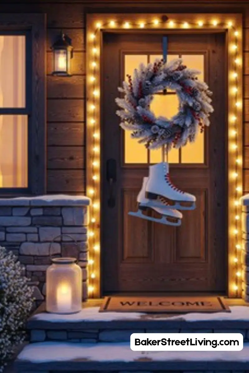 25 Easy Welcoming Winter Door Decorating Ideas - Baker Street Living