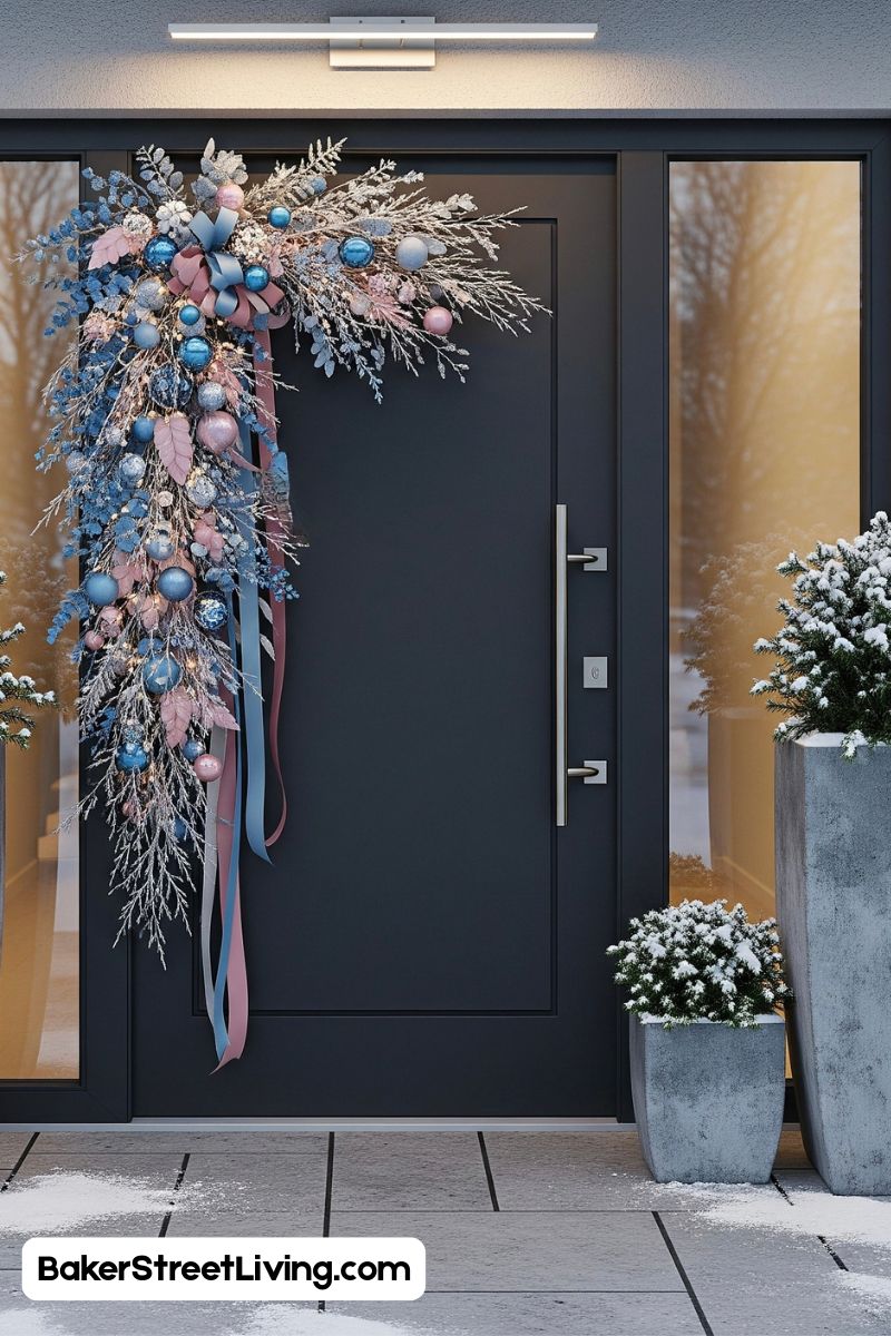 25 Easy Welcoming Winter Door Decorating Ideas - Baker Street Living