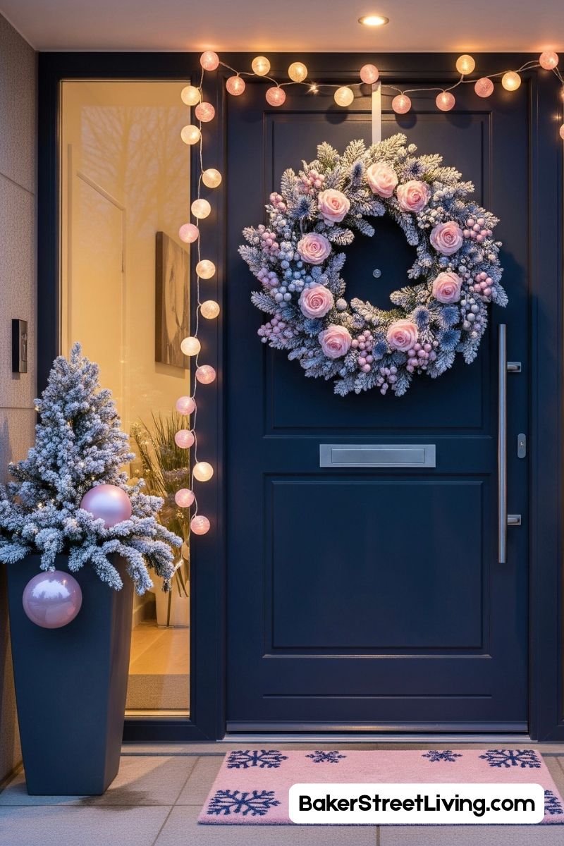 25 Easy Welcoming Winter Door Decorating Ideas - Baker Street Living