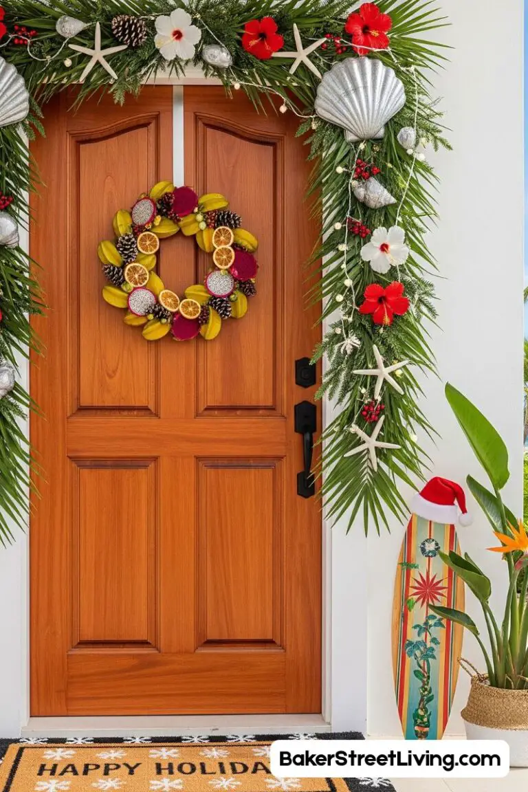 25 Easy Welcoming Winter Door Decorating Ideas - Baker Street Living