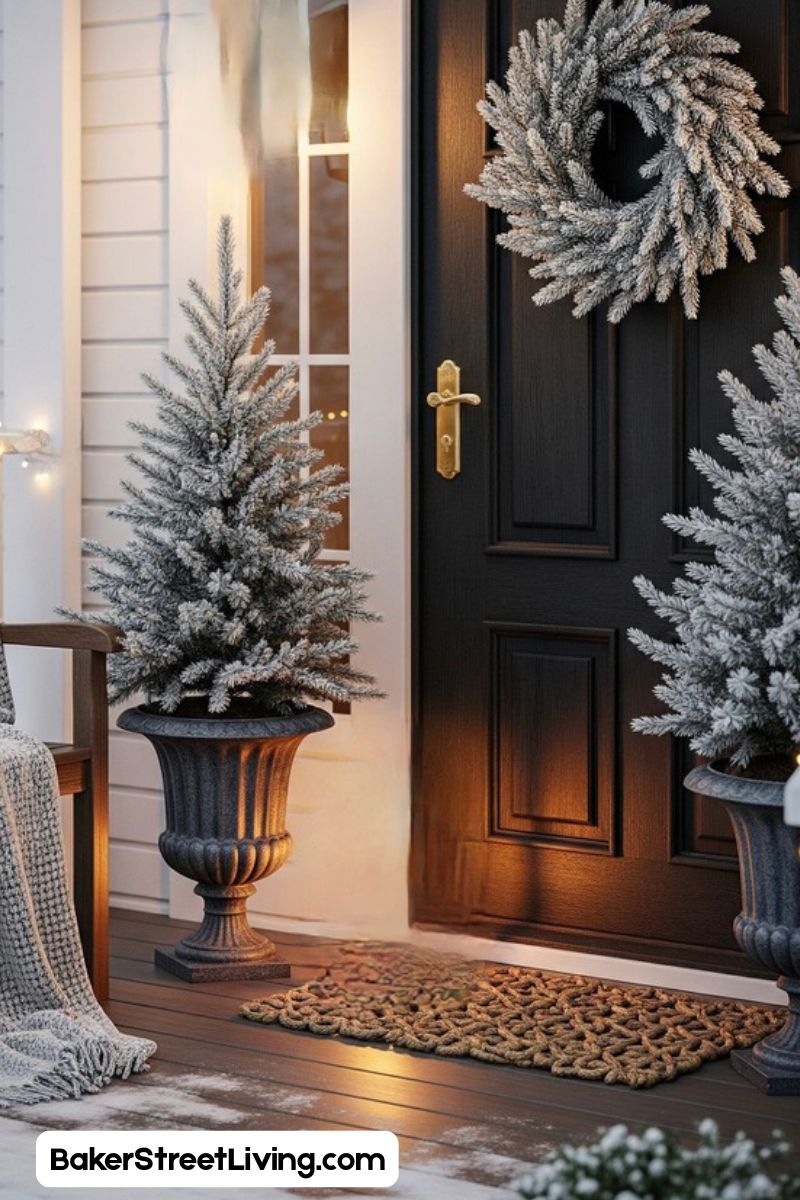 25 Easy Welcoming Winter Door Decorating Ideas - Baker Street Living