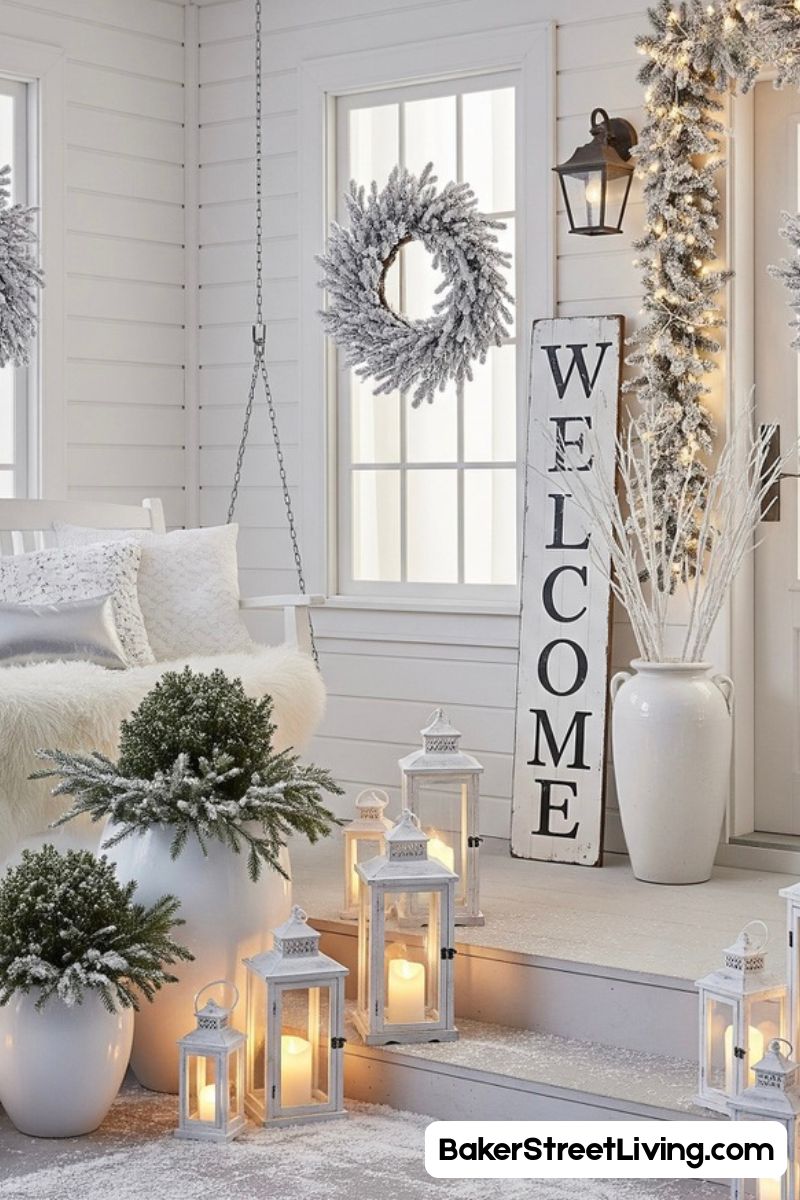 25 Easy Welcoming Winter Door Decorating Ideas - Baker Street Living
