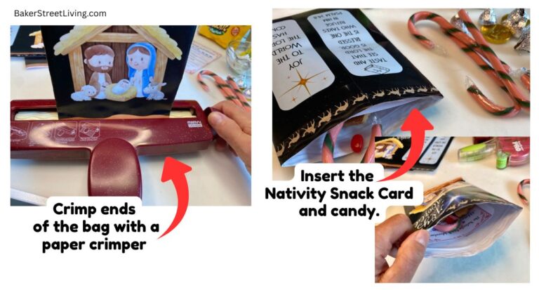 Easy to Make Printable Nativity Snack Bag. - Baker Street Living