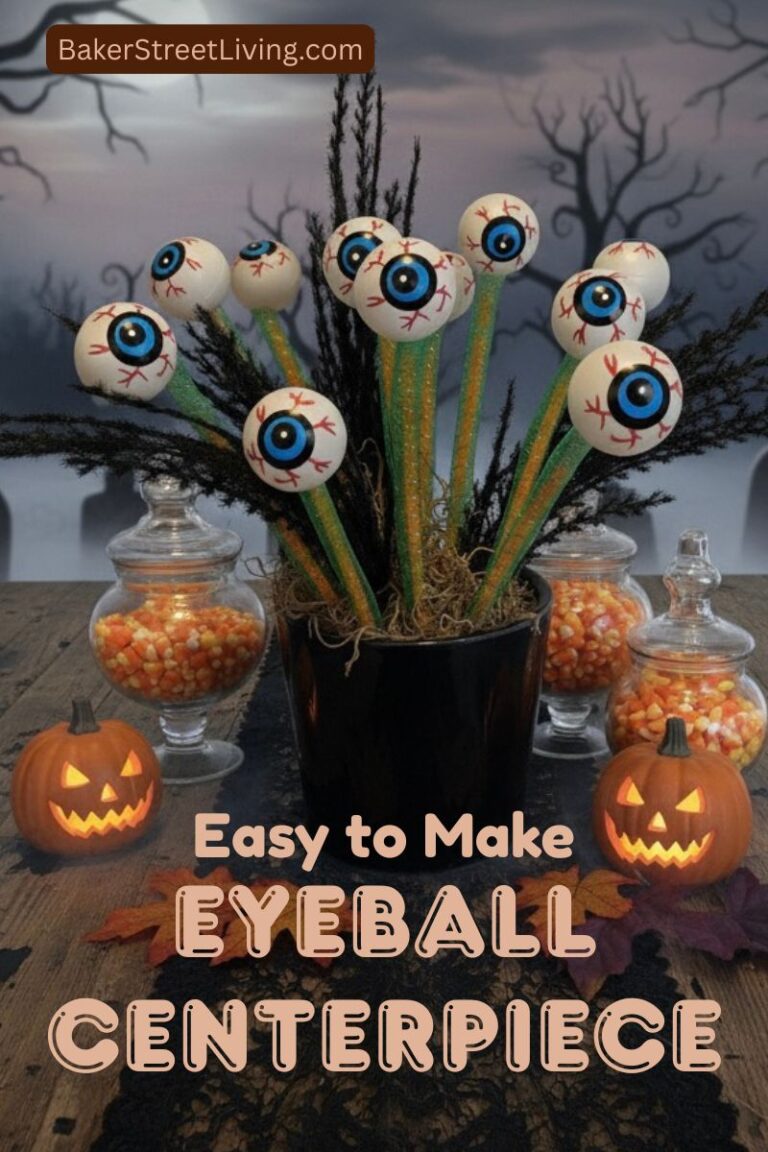 Fun to make DIY Eyeball Plant for Halloween. - Baker Street Living