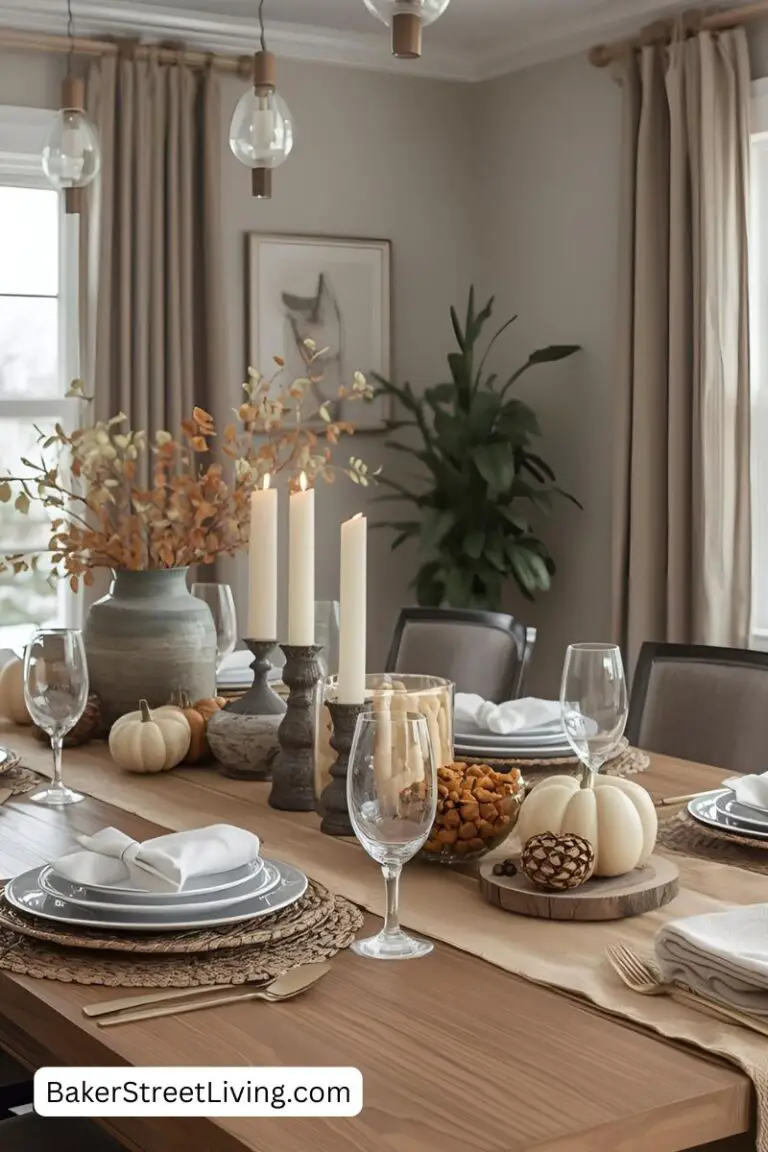20 Simple Fun Natural Table Decor Ideas for Fall - Baker Street Living