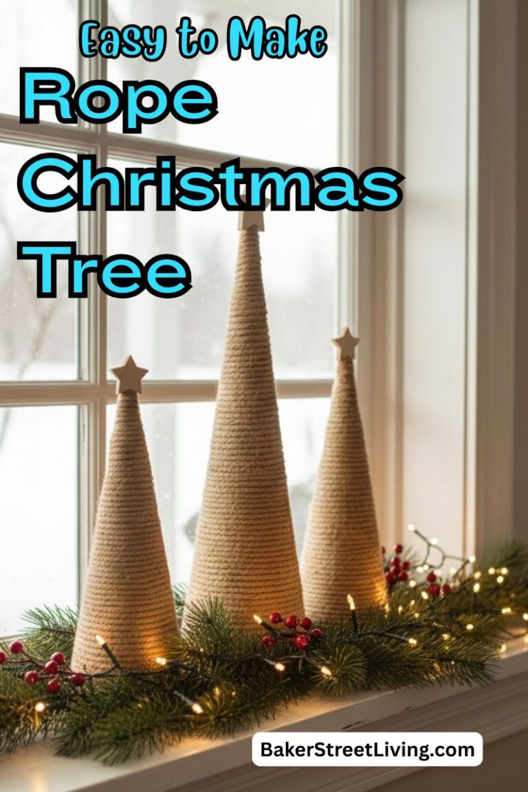 Quick and Easy to Make Rope Christmas Tree - Baker Street Living
