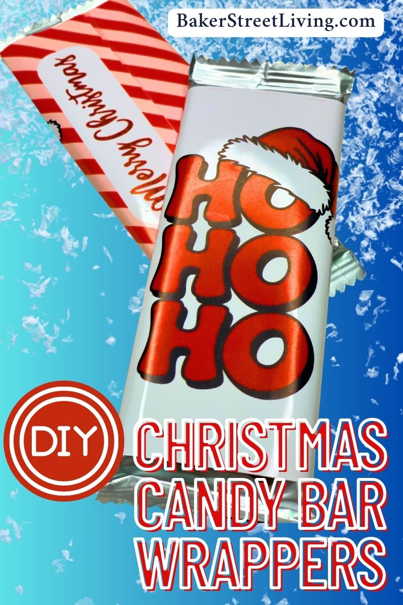 Free Printable Christmas Candy Bar Wrappers (Ho Ho Pattern) - Baker ...