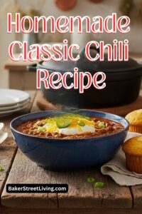 Easy Old Fashioned Classic Chili Recipe (Award Winning) - Baker Street ...