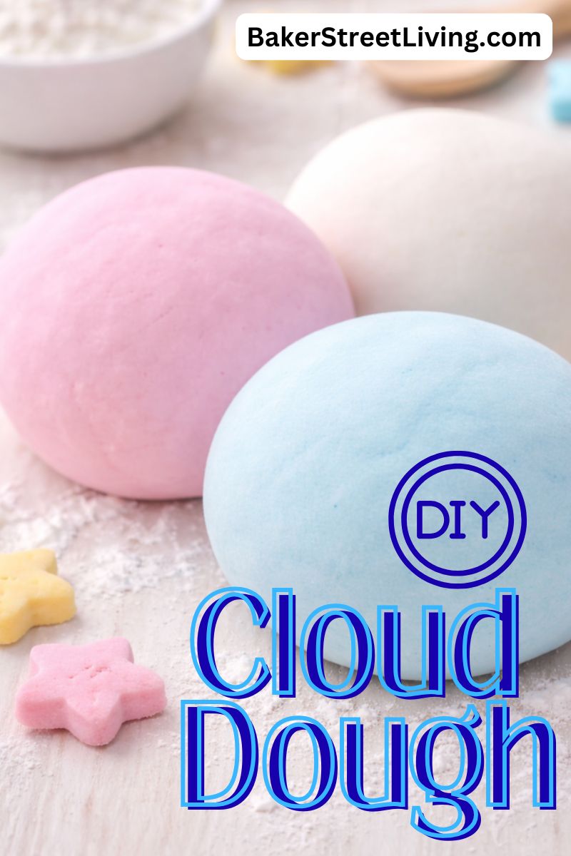 How to Make Cloud Dough (Soft Sensory Play Dough) - Baker Street Living