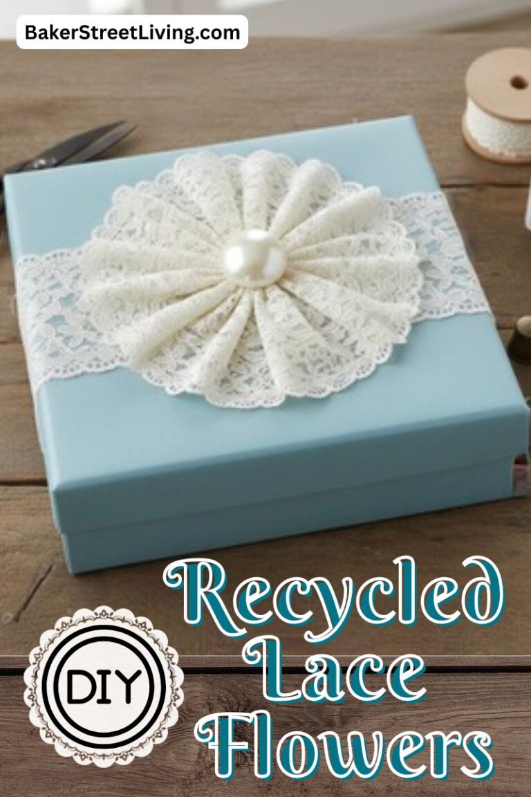 Easy to Make Lace Flowers (No Sewing Required) - Baker Street Living