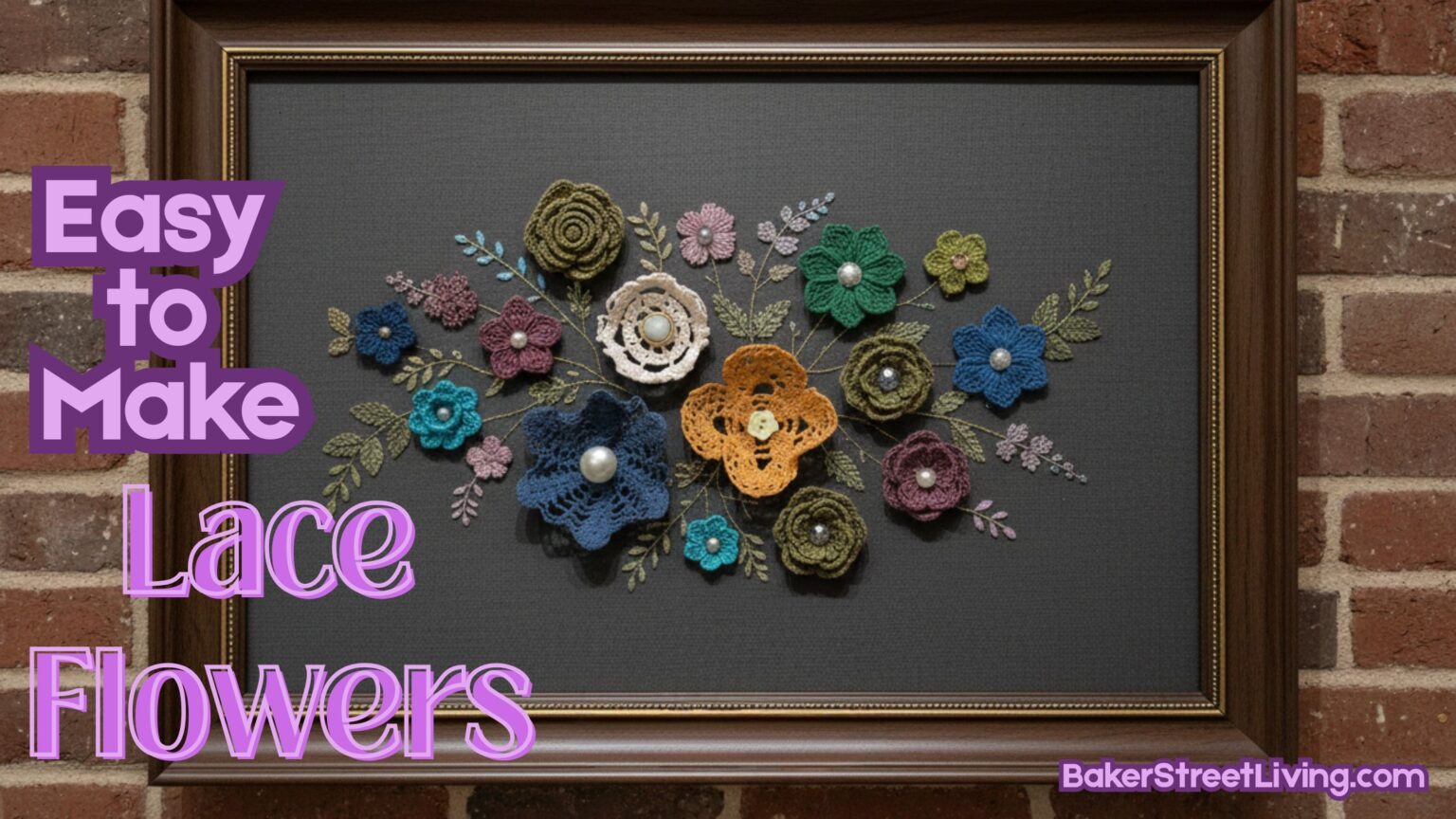 Easy to Make Lace Flowers (No Sewing Required) - Baker Street Living