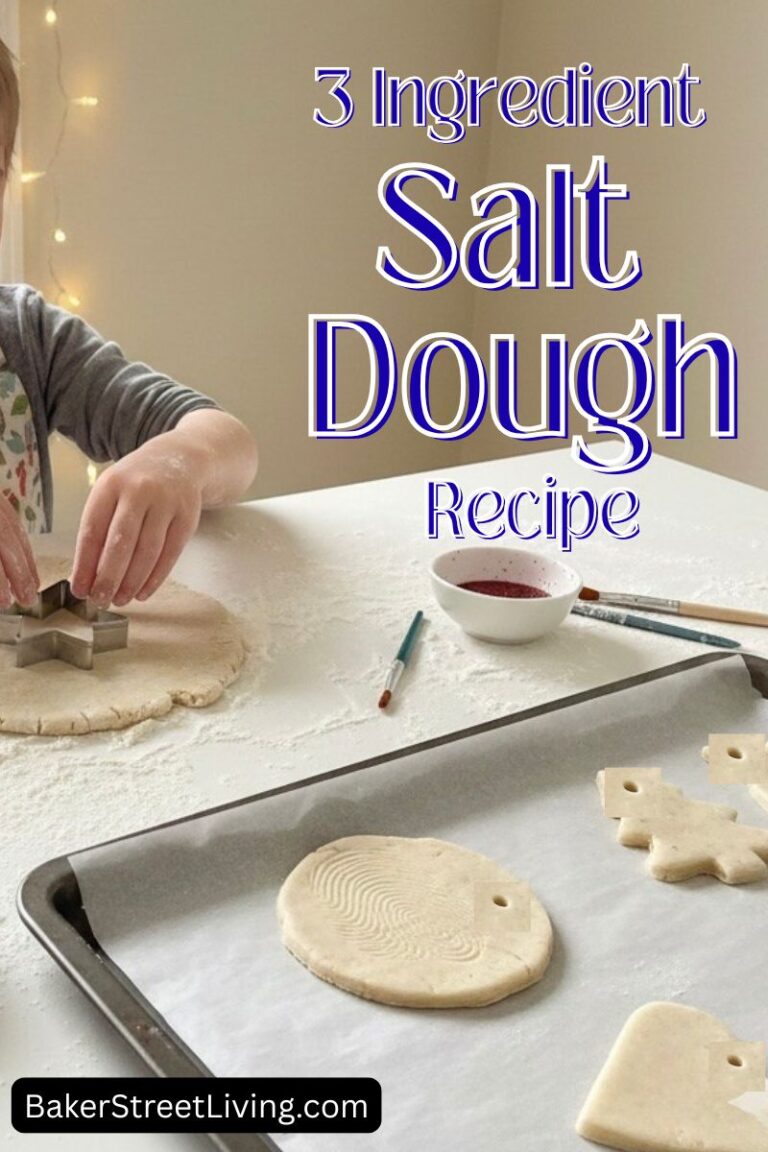 Easy to Make Salt Dough for Crafts (3 ingredient recipe) - Baker Street ...