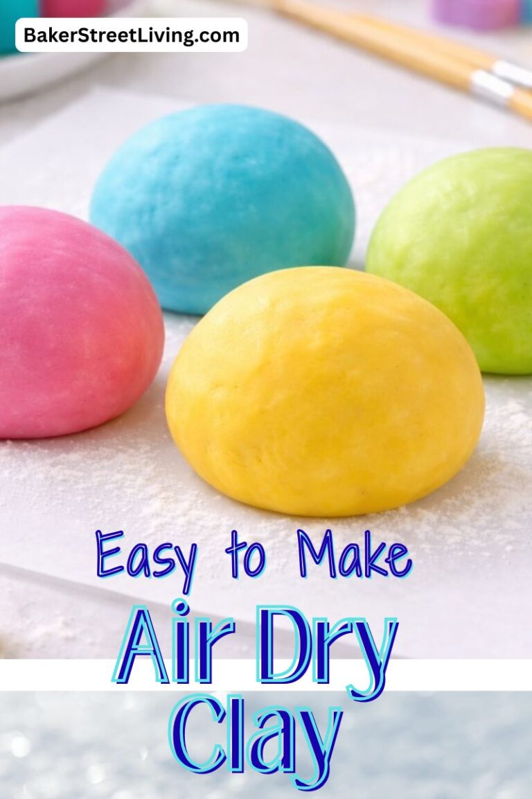 Easy to Make Air Dry Clay for Kids (3 Ingredients, No Baking!) - Baker ...