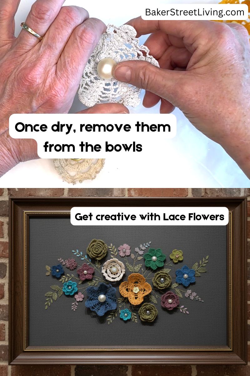 Easy to Make Lace Flowers (No Sewing Required) - Baker Street Living