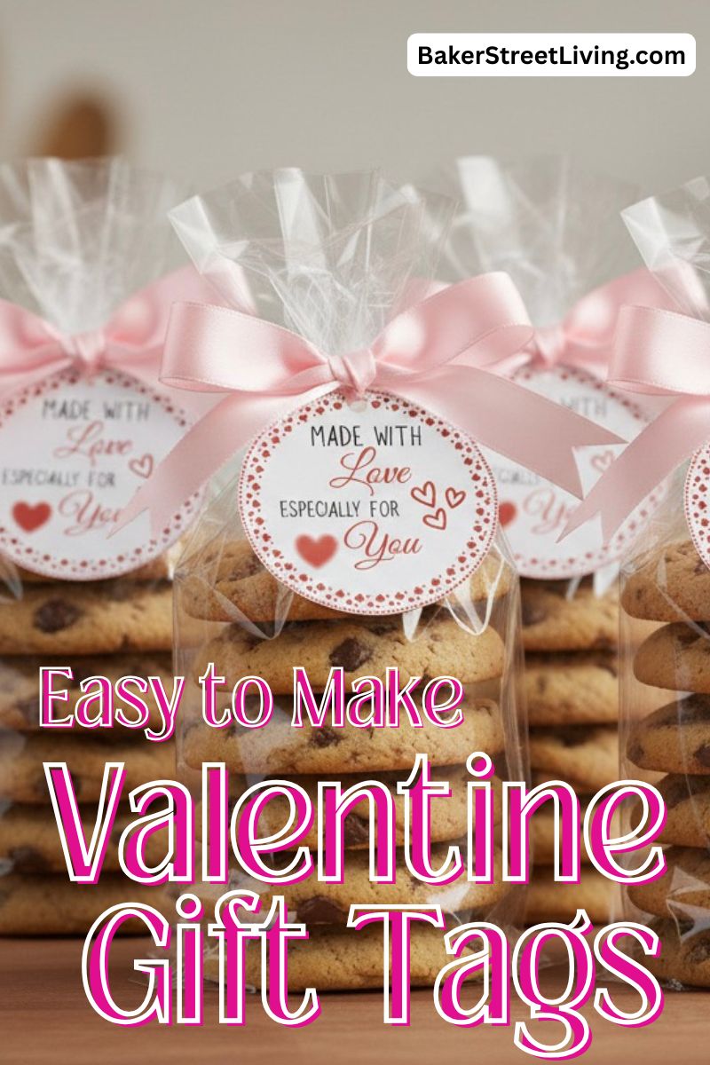 DIY Valentine Gift Tags (Free Printable) - Baker Street Living