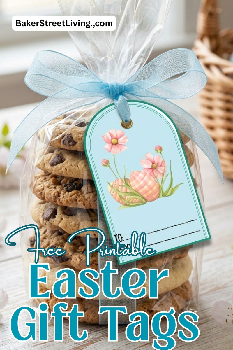 Free Printable Easter Gift Tags – Easy Easter DIY - Baker Street Living