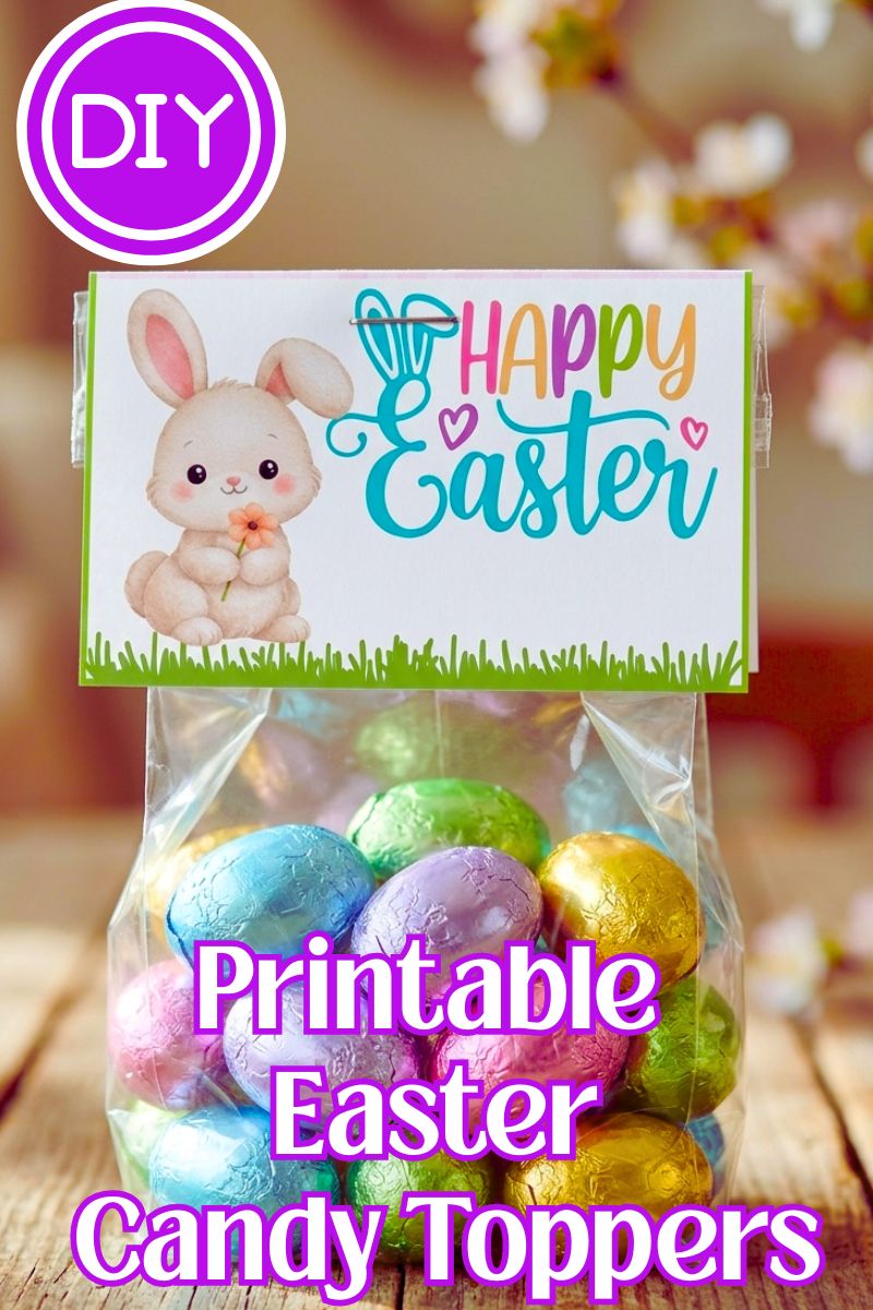 Free Printable Easter Candy Toppers (Easy DIY) - Baker Street Living