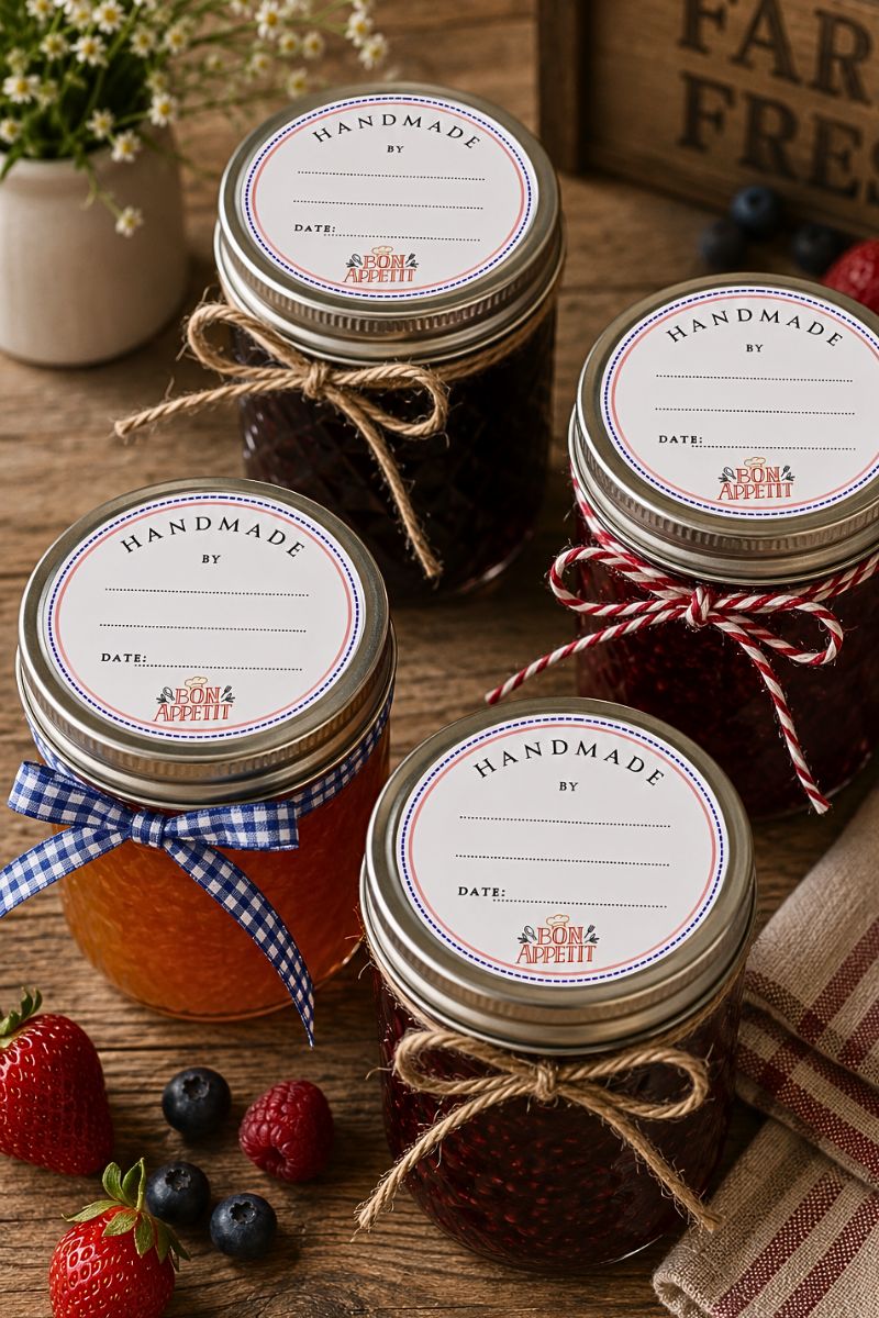 Free Printable Canning Labels for Mason Jars - Easy Preserves Labels ...